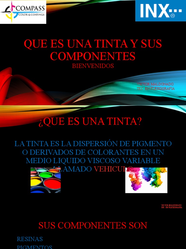Que Es Una Tinta y Que La Conforma | PDF | Pigmento | Tinta