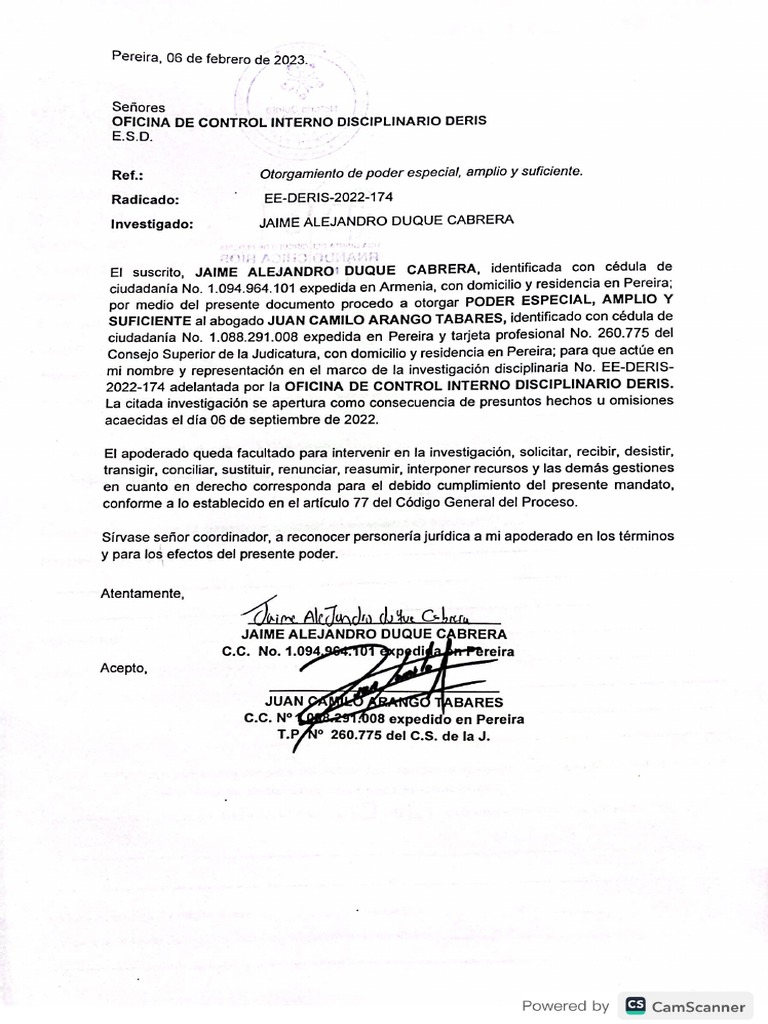 Poder Especial, Amplio y Suficiente. | PDF