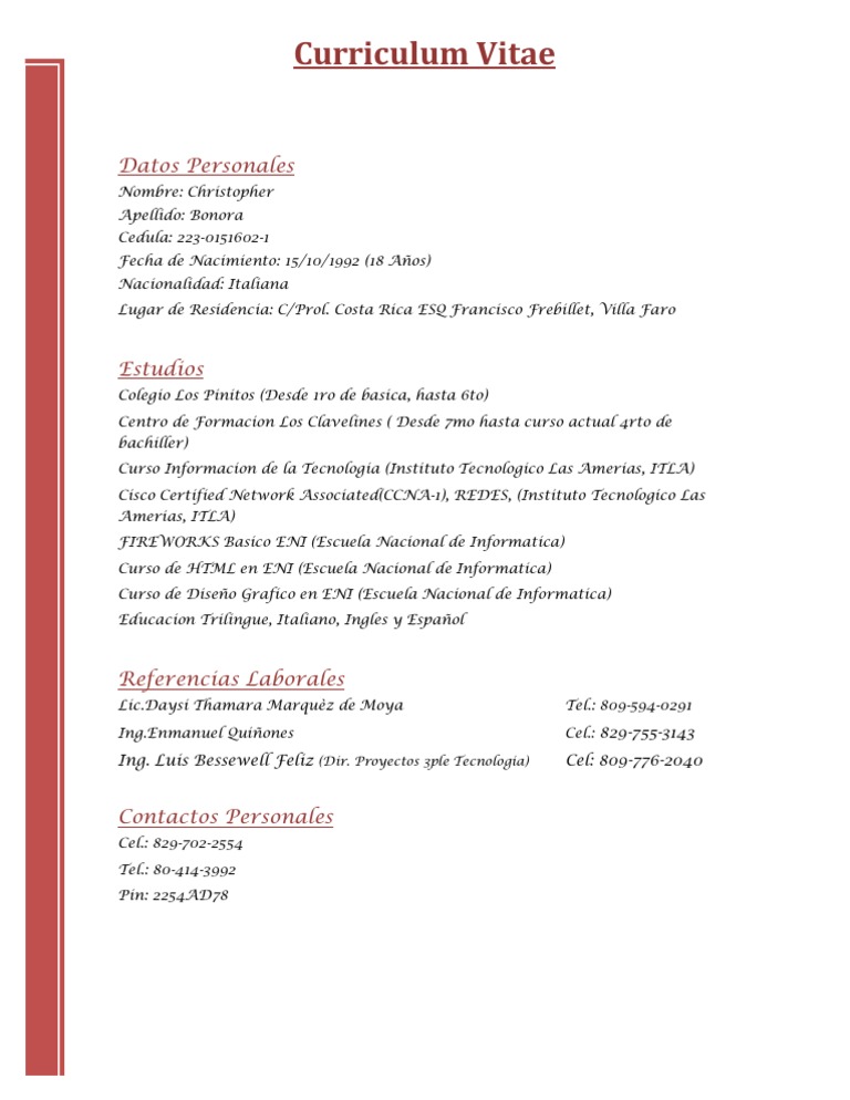 CV Christopher | PDF