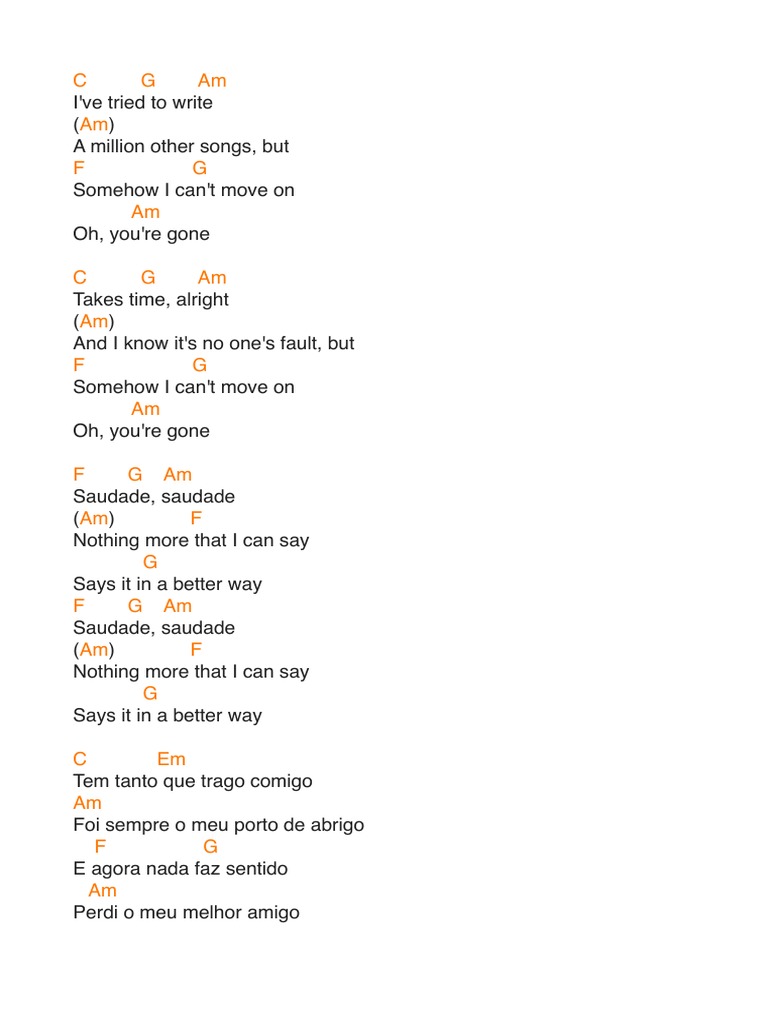 Saudade, Saudade | PDF