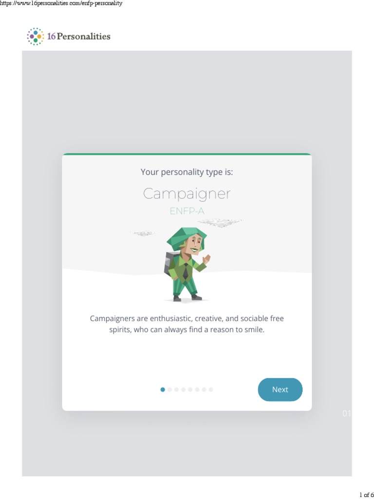 ENFP-A: The Campaigner Profile | PDF | Extraversion And Introversion ...