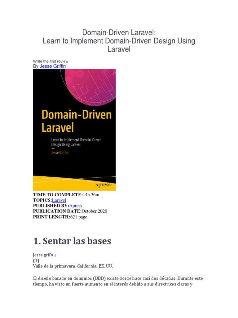 Laravel DDD | PDF | Software | Objeto (informática)