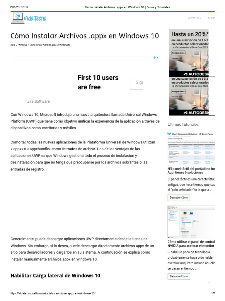 Cómo Instalar Archivos .Appx en Windows 10 - Guias y Tutoriales | PDF | Windows 10 | Equipo de ...