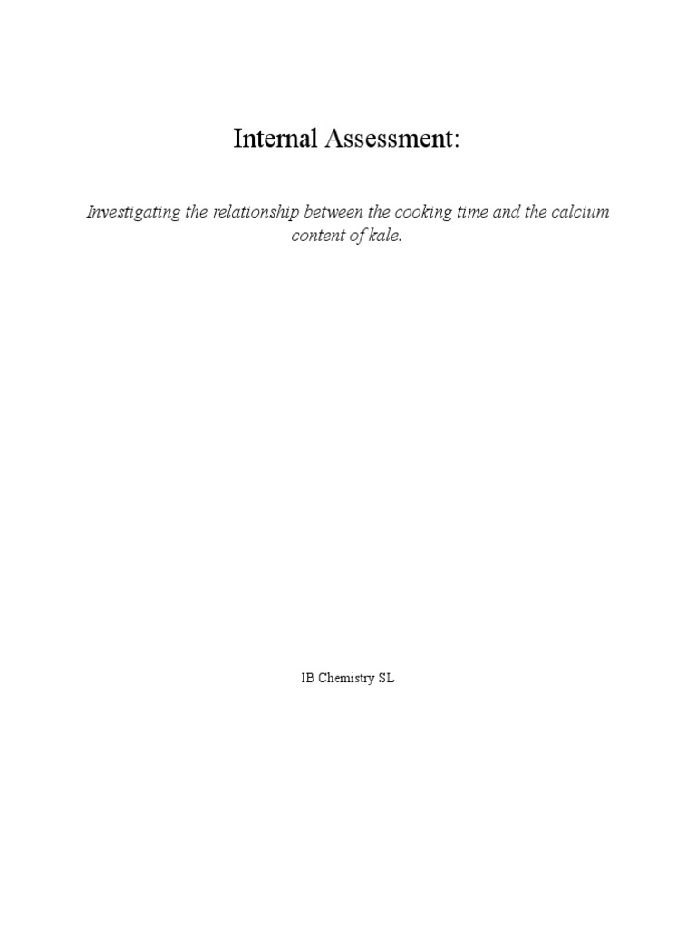 Chemistry IA | PDF | Absorbance | Spectrophotometry