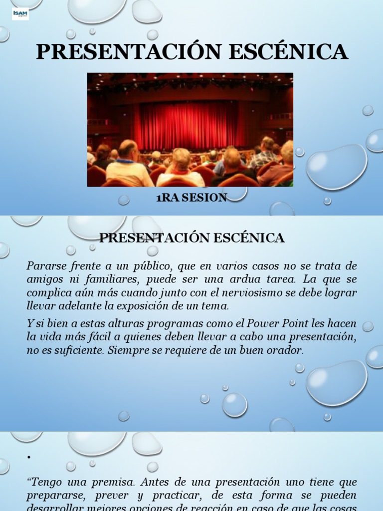 1 Presentación Escénica - 1ra Sesión | PDF | Respiración