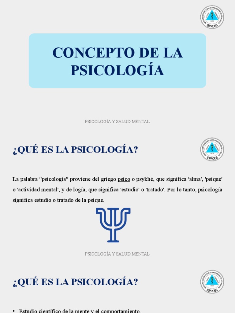 Concepto y Objeto de Estudio de La Psicología | PDF | Sicología | Mente