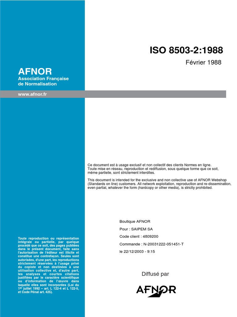 Iso 8503-2 | PDF