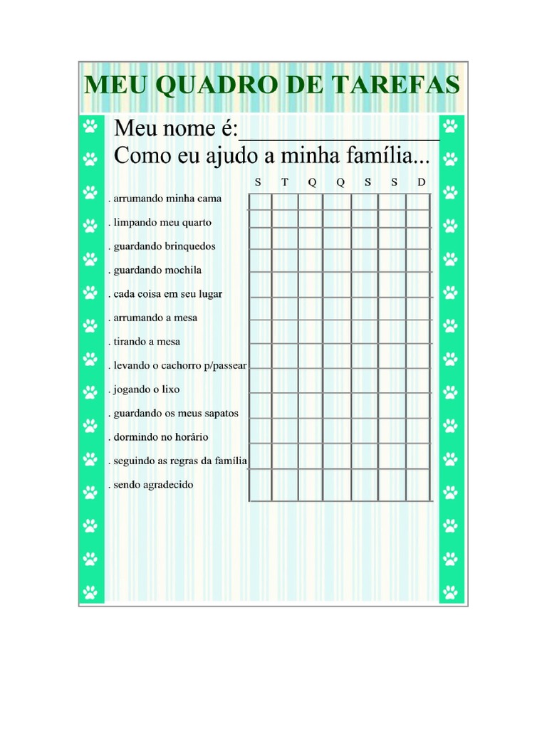 Meu Quadro de Tarefas | PDF