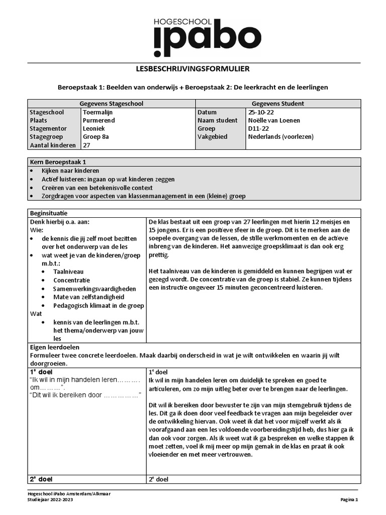 LBF Voorlezen 1-11-22 | PDF