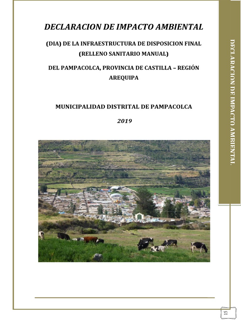 Impacto Ambiental Relleno Sanitario | PDF | Vertedero | Residuos