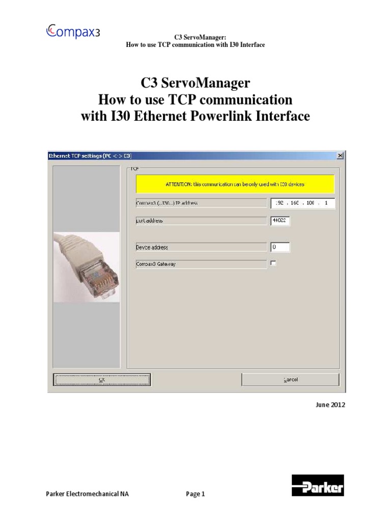 TCP Communication Guide for I30 Interface | PDF | Transmission Control ...