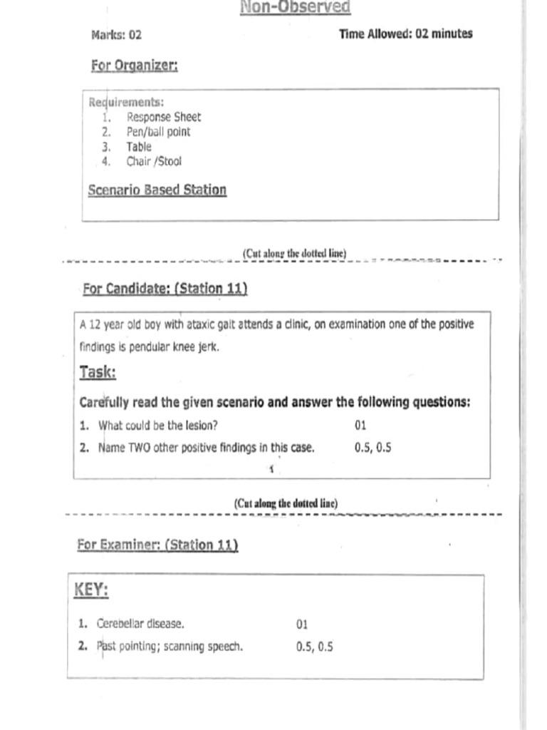 Physio Ospe Questions PDF | PDF