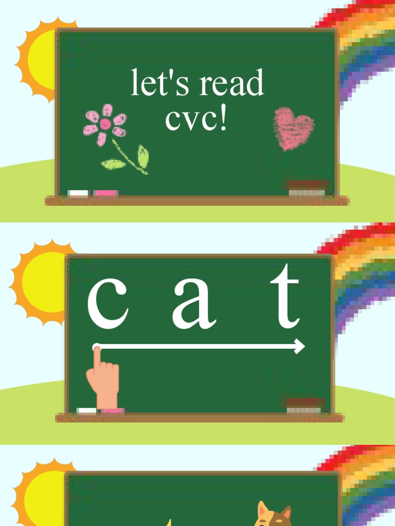 PRACTICE READING CVC WORDS by V3R0N | PDF