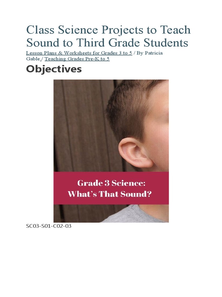 Sound Science Projects for Kids | PDF | Sound | Radio