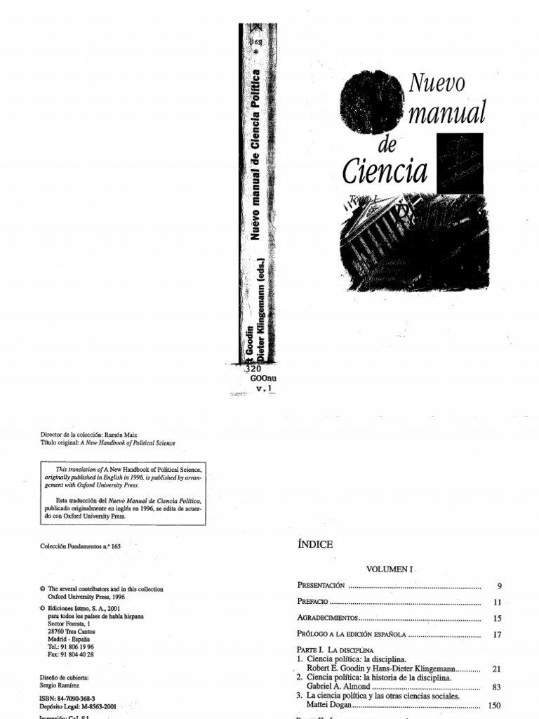 Rothstein, B. (2001) - Las Instituciones Políticas Una Visión General ...
