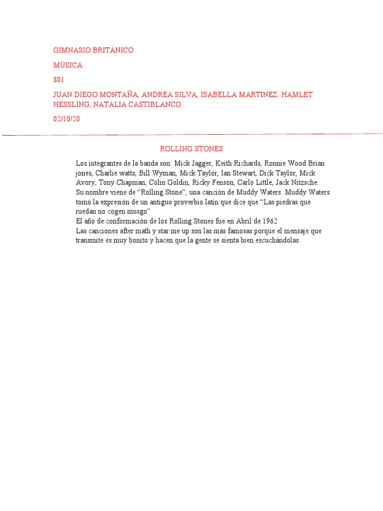 Rolling Stones | PDF