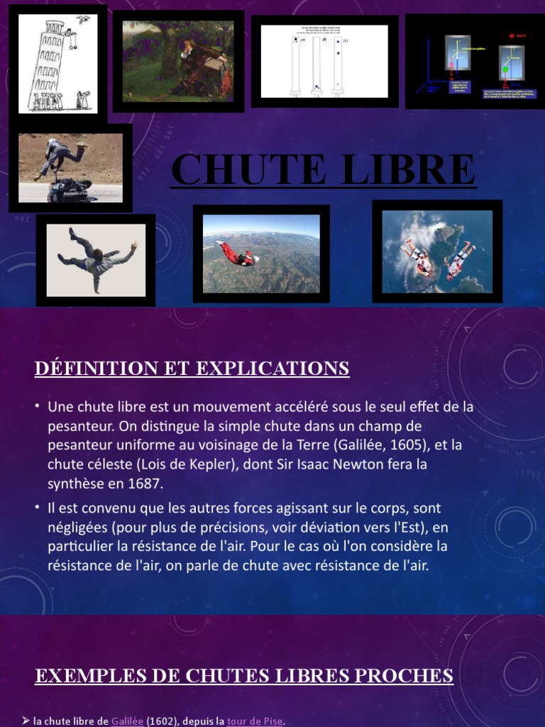 Chute Libre | PDF | Physique | Physique théorique