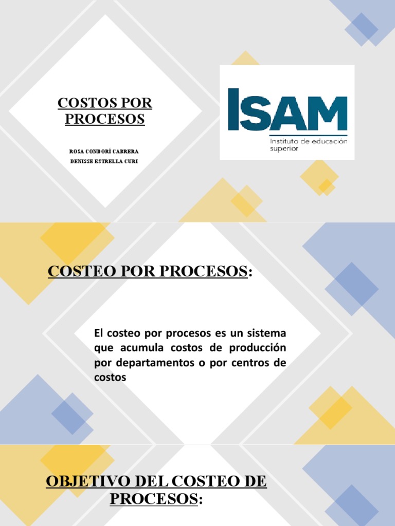 Costos Por Procesos | PDF