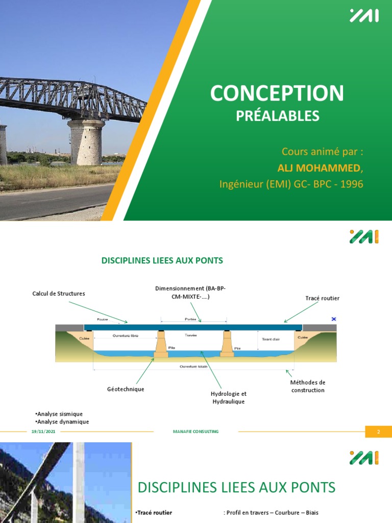 5 - Conception & Dimensionnement - Prealables | PDF | Pont | Béton armé