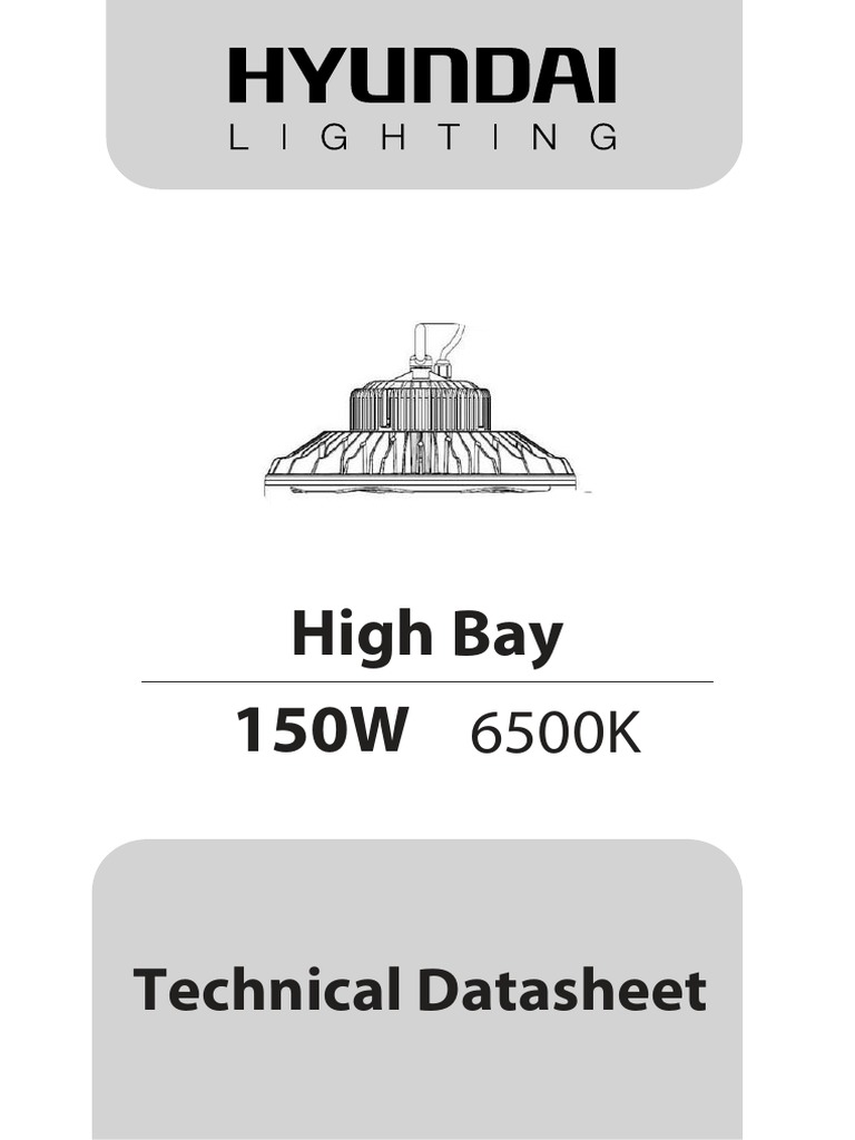 High Bay 150W 6.5K Data Sheet | PDF