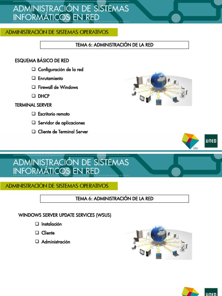 Tema 6 WINDOWS SERVER ADMINISTRACIÓN DE LA RED | PDF | Cortafuegos ...