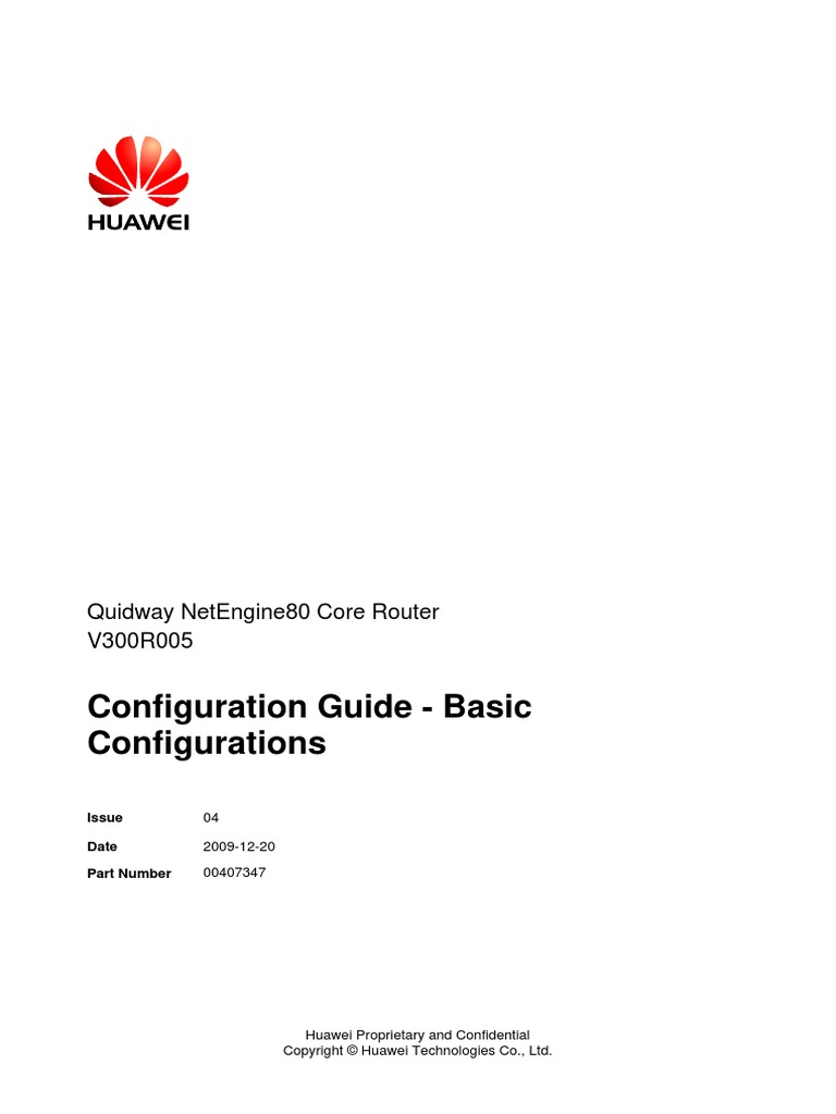Huawei Ne40 Router Config Guide Compress | PDF | Ciência da Computação ...