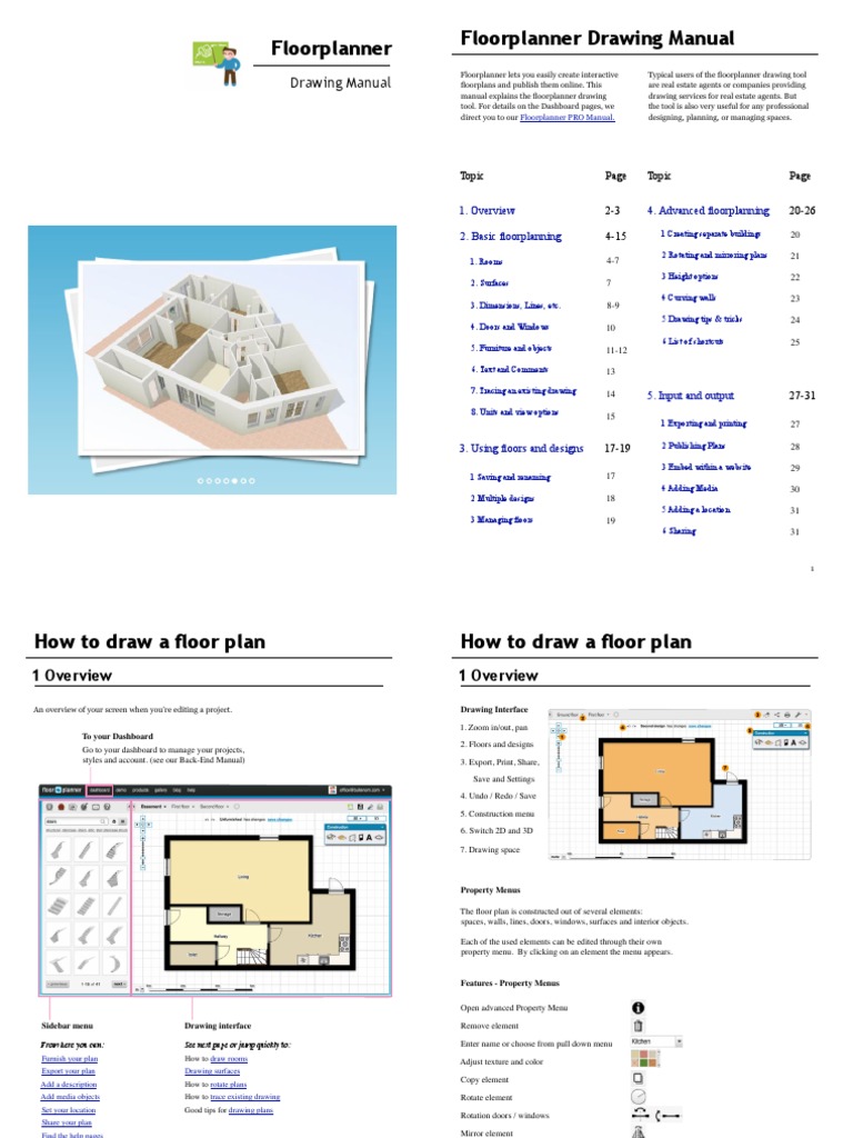 Floorplanner Manual EN | PDF | Menu (Computing) | Double Click