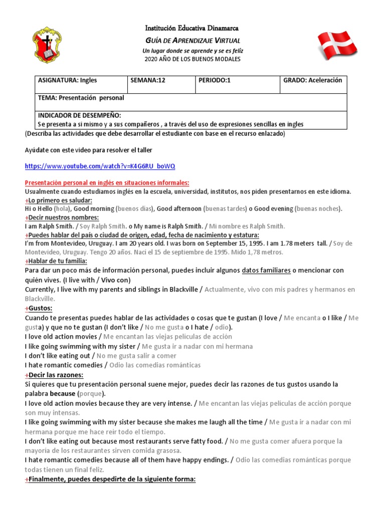 Ing - 12 - Guia Presentacion en Ingles | Descargar gratis PDF | Música grabada