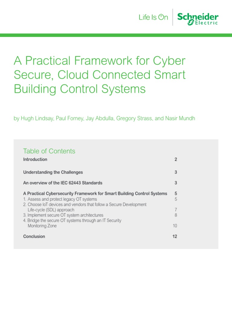 A Practical Framework For Cyber Secure Cloud Connected Smart Building Control Systems Pdf