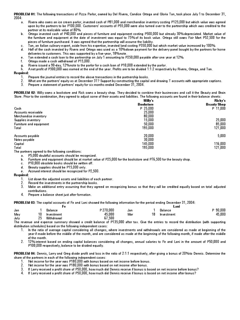 Formation and Operation | PDF | Balance Sheet | Equity (Finance)