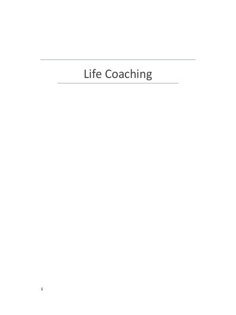71 Life Coaching | PDF