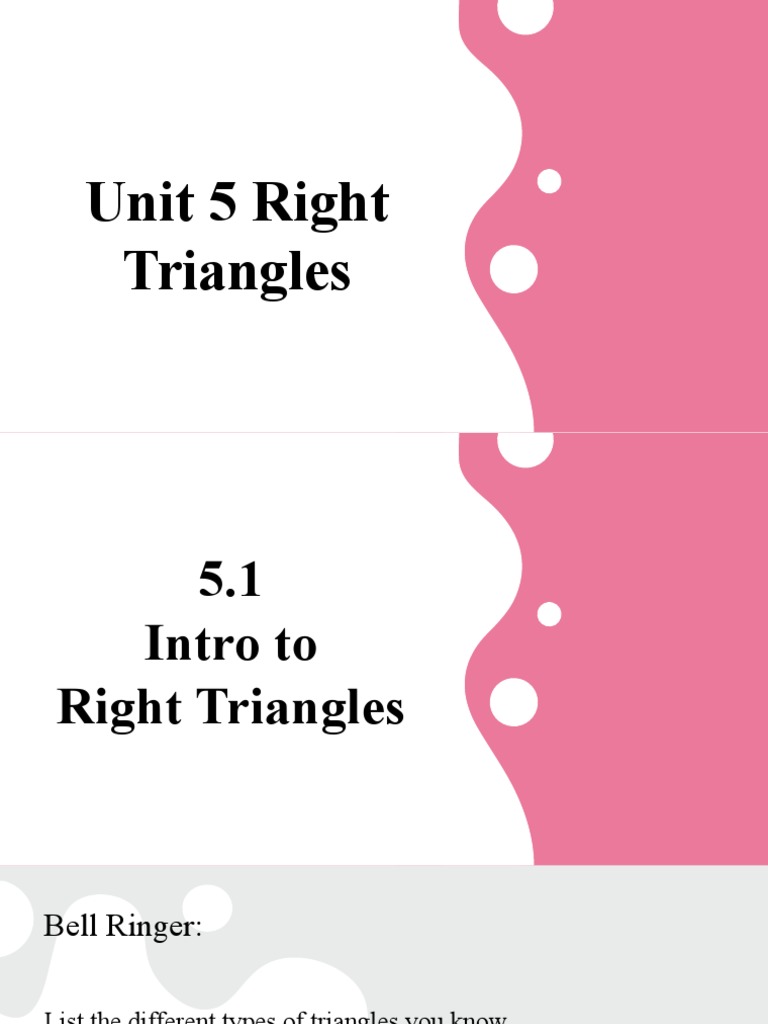 Unit 5 Presentation | PDF | Triangle | Geometry
