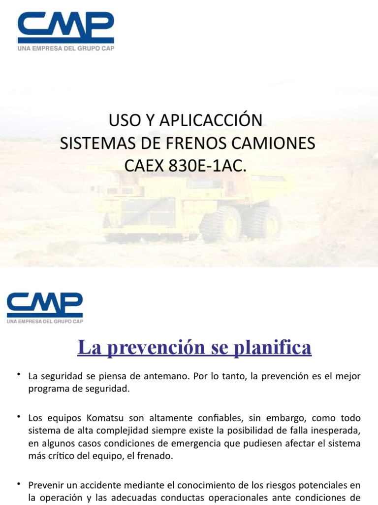 CAEX - Frenos | PDF | Camión | Vehículos