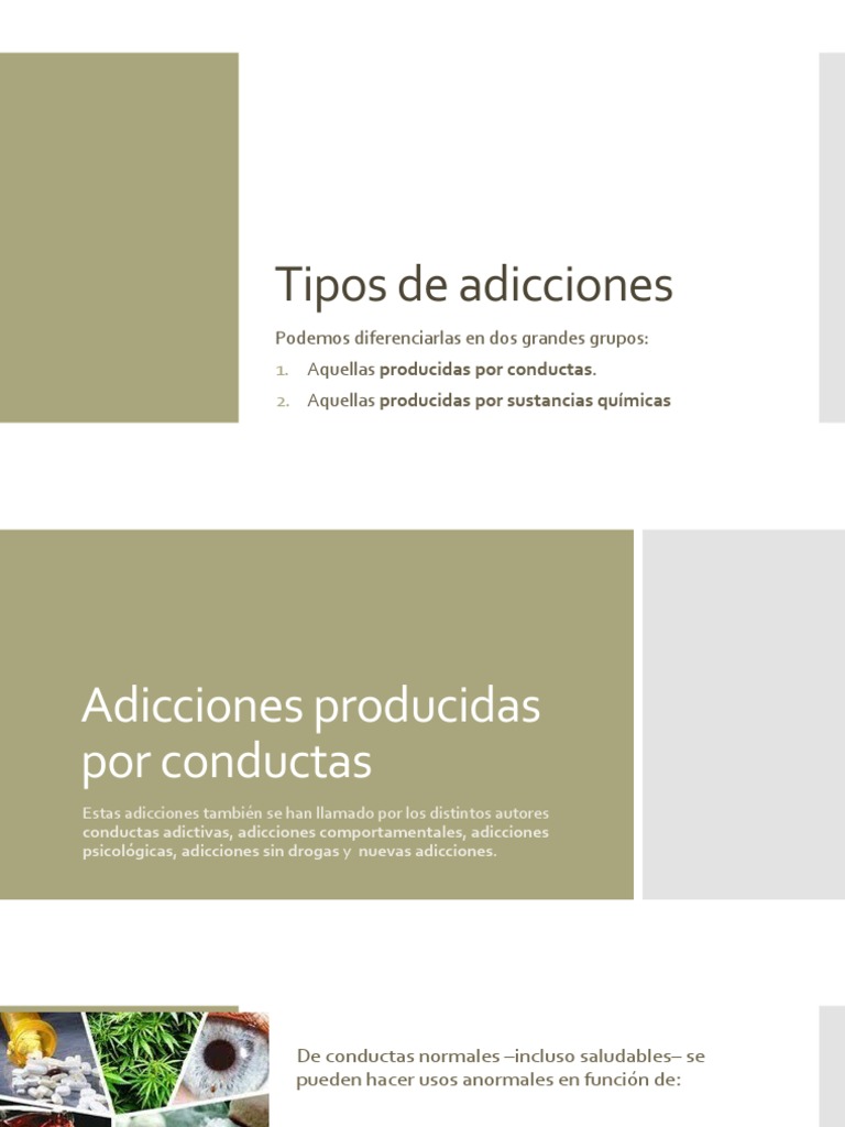 Tipos de Adicciones | PDF | Las emociones | Comportamiento