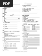 Charting Examples For Physical Assessment | PDF | Neck | Pulse