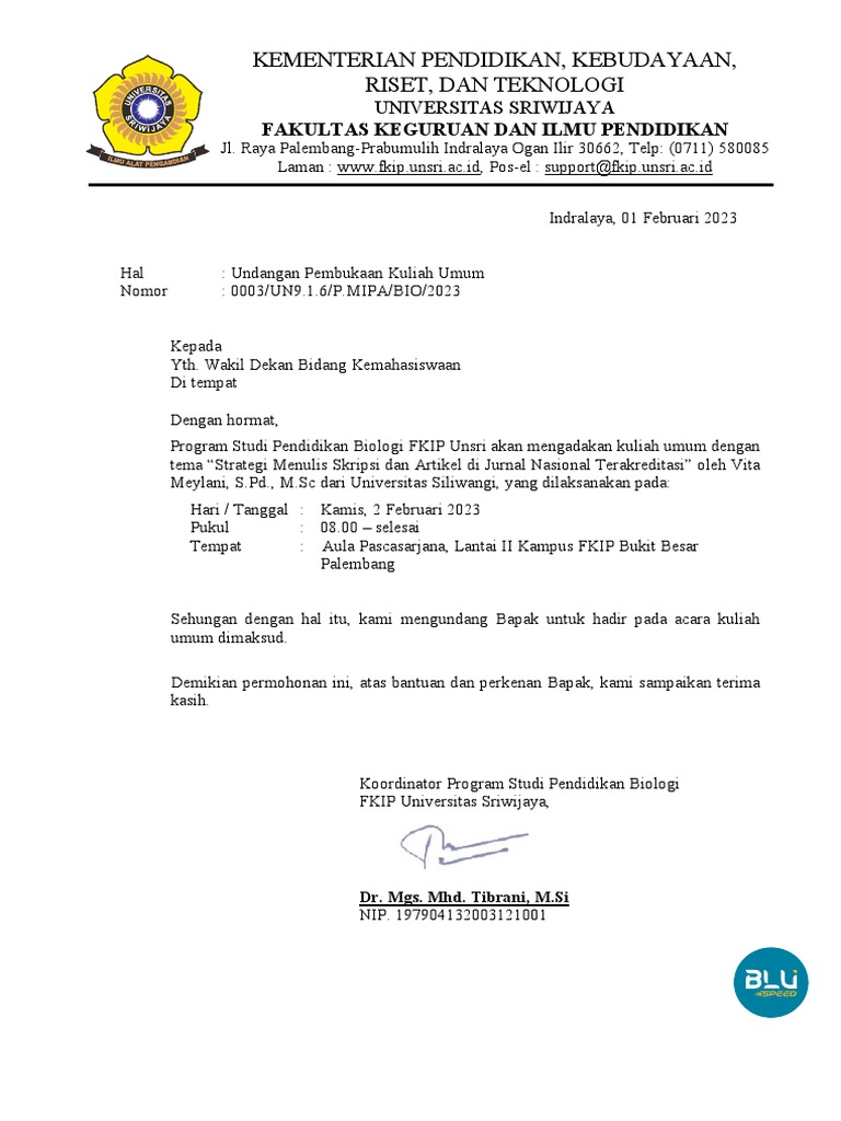 Undangan WD3 | PDF | Kesehatan Holistik