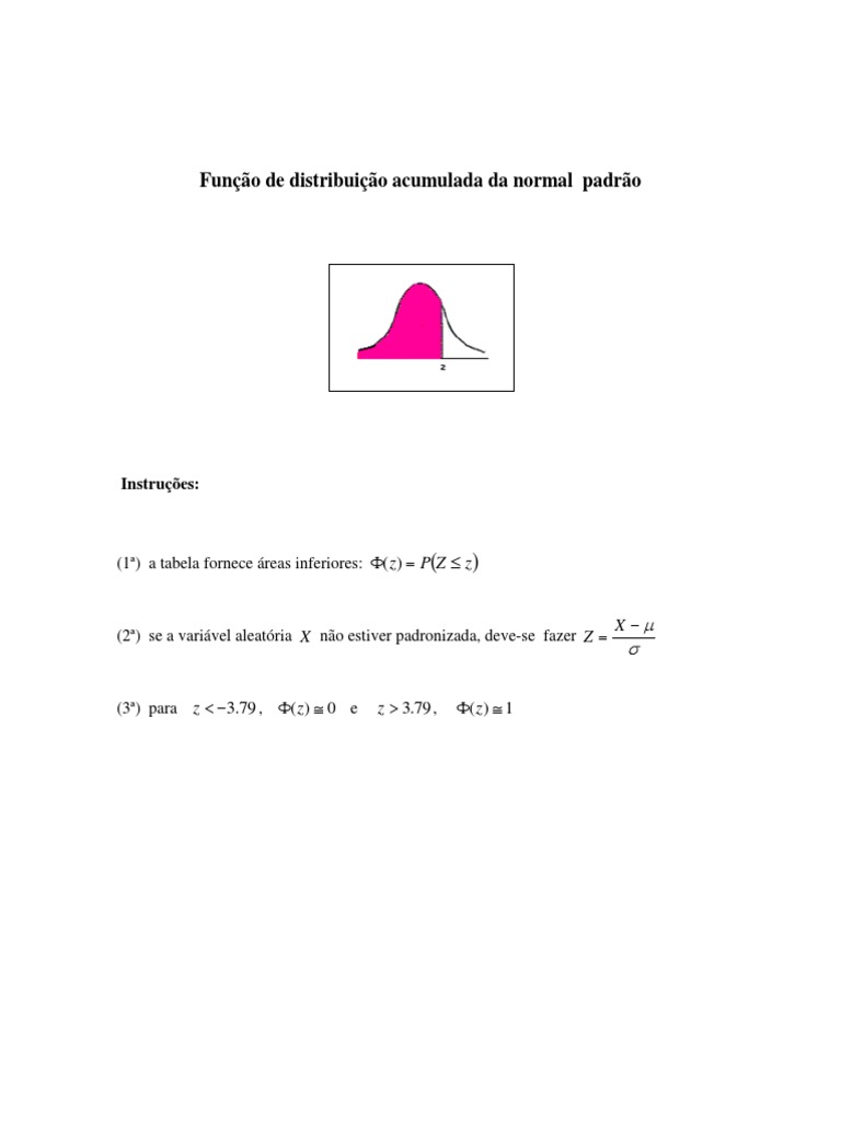 Tabela Normal Padrão | PDF
