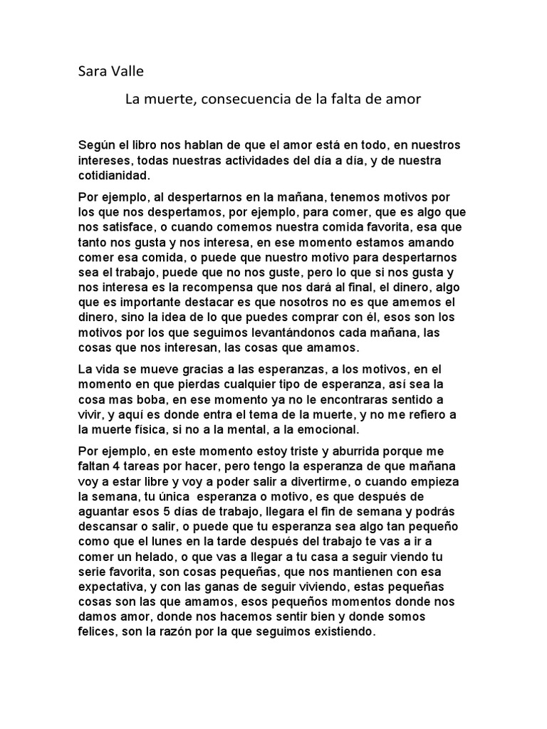 Amor y muerte: la esencia de vivir | PDF | Amor | Muerte