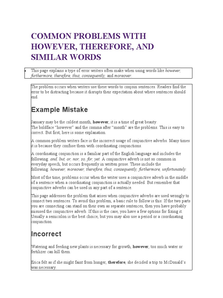 Common Mistakes | PDF | Adverb | Comma