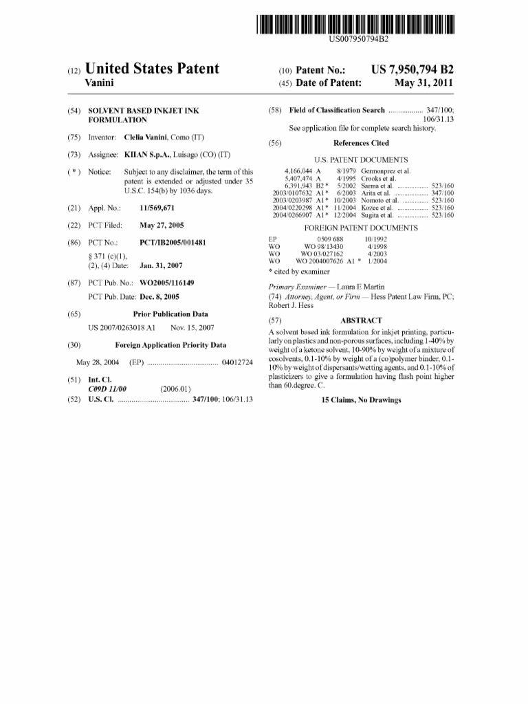 Solvent-Based Inkjet Ink Formulation with Improved Safety and Adhesion ...