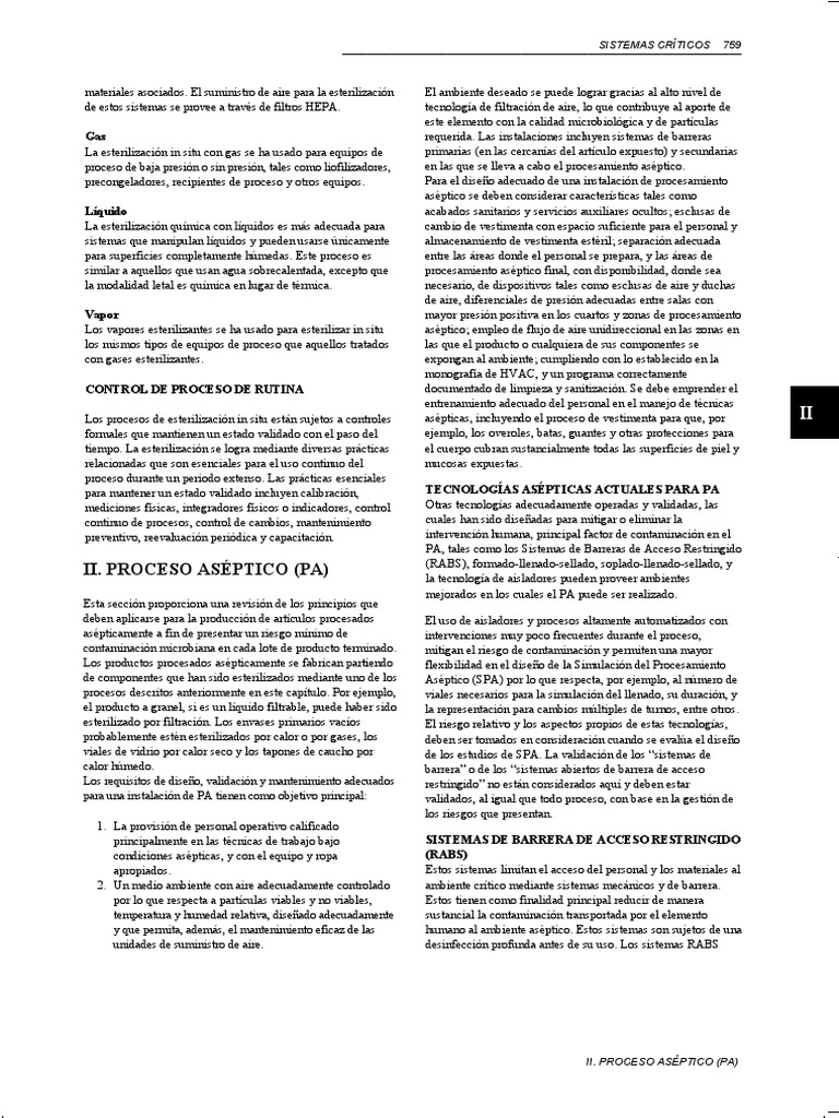 Feum Sistemas Criticos | PDF | Esterilización (Microbiología ...