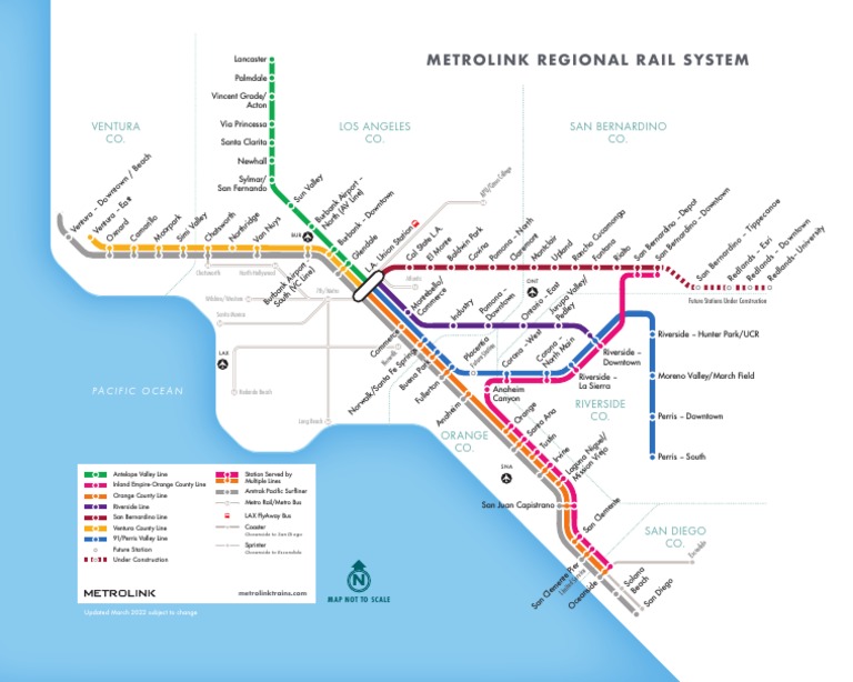 Metrolink Map - System Map | PDF | Land Transport | Transport