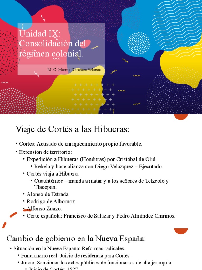 Unidad IX Consolidación Del Regimen Colonial | PDF | Nueva españa ...