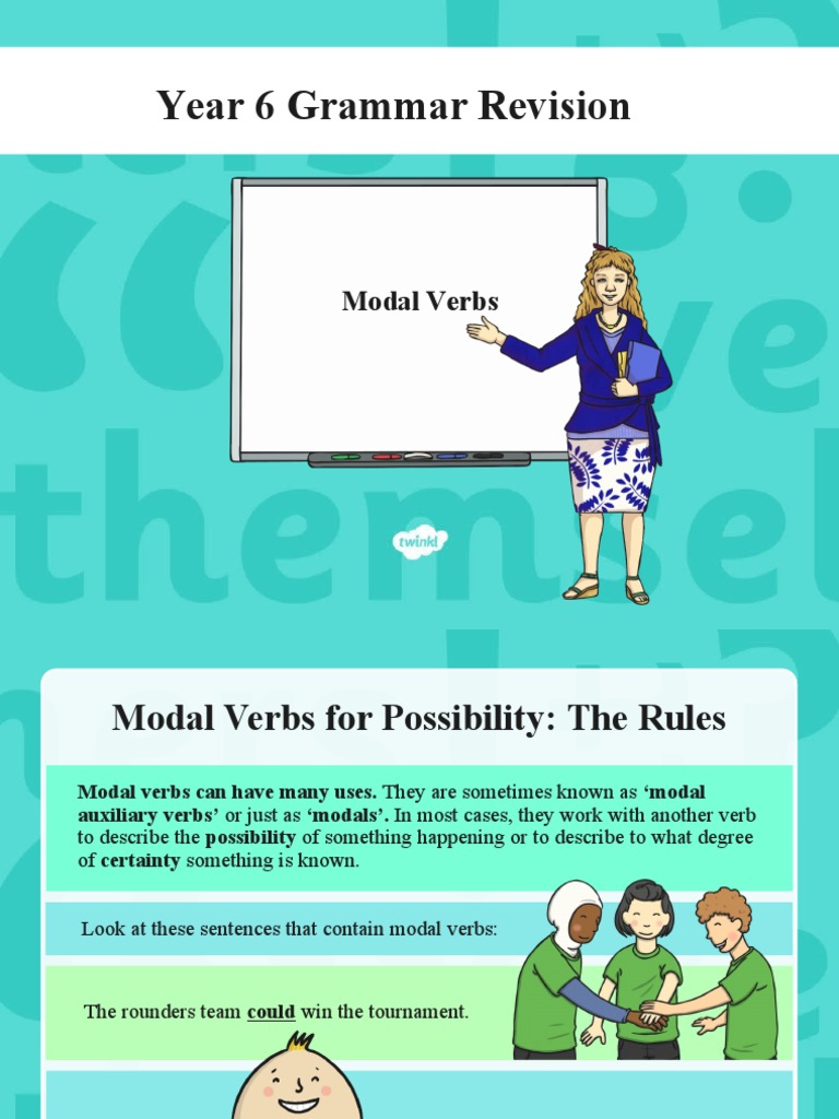 T2 E 2149 Year 6 Grammar Revision Guide and Quick Quiz Modal Verbs ...