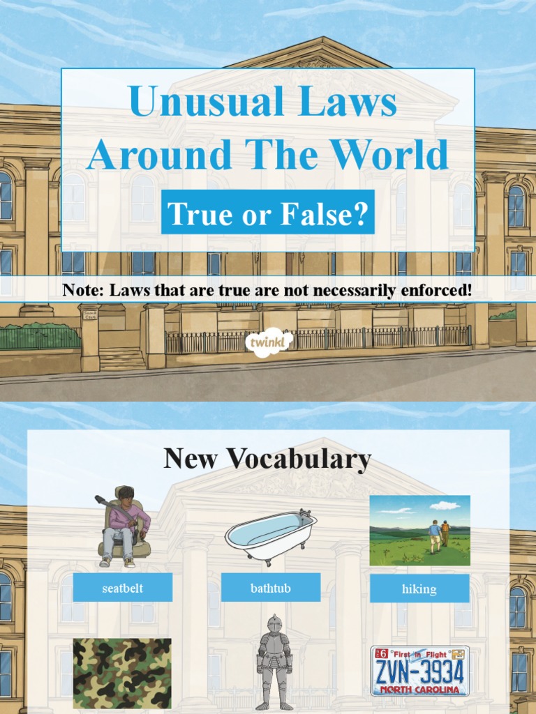 T e 2551528 Unusual Laws Around The World Modal Verbs of Obligation Ver ...