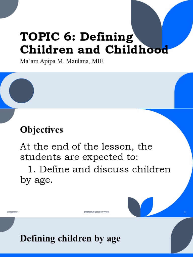 TOPIC 6 Childhood - 095516 | PDF | Puberty | Adolescence