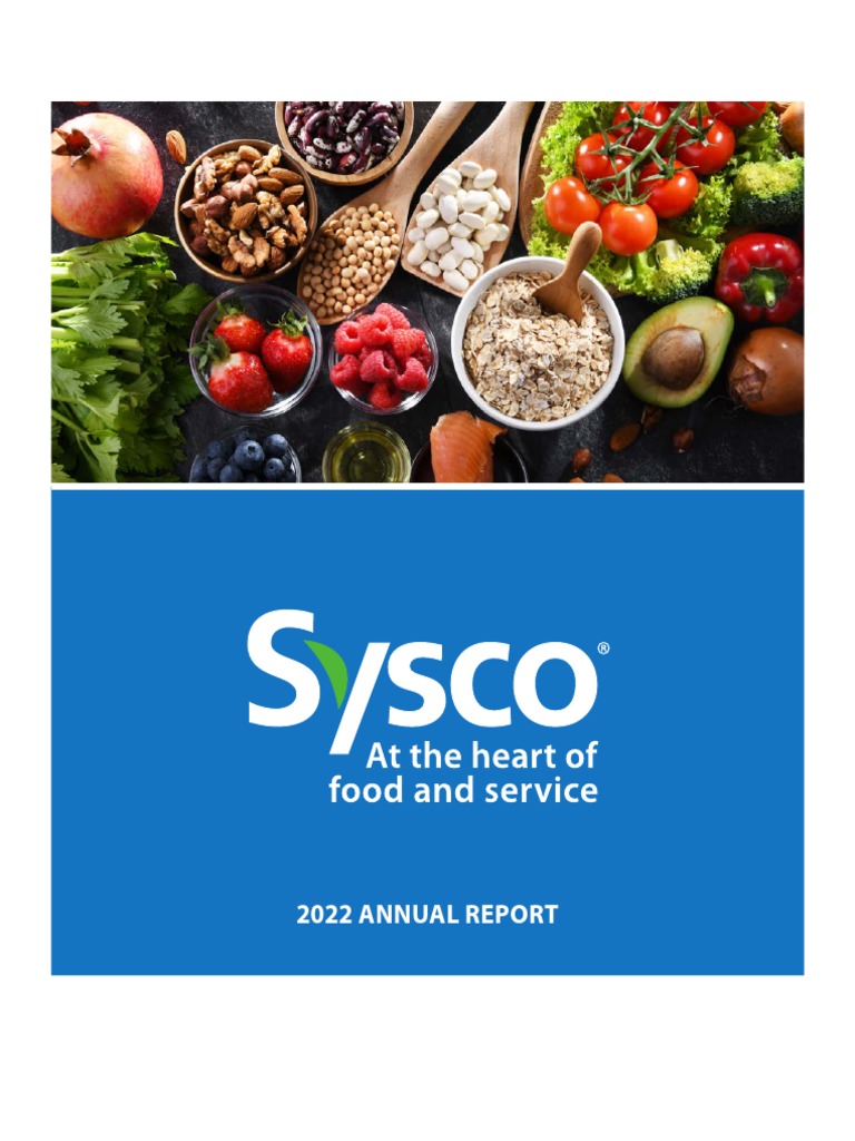 Sysco 2022-Annual-Report Web | PDF | Form 10 K | Supply Chain