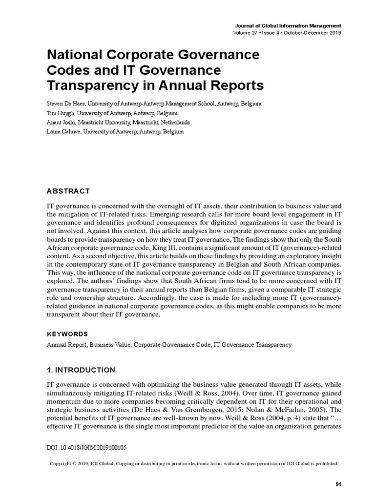 National Corporate Governance | PDF | Governance | Corporate Governance