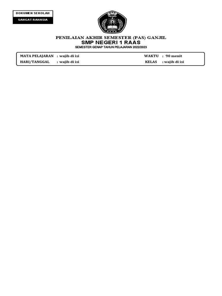 Kop Pas Dan Sas | PDF