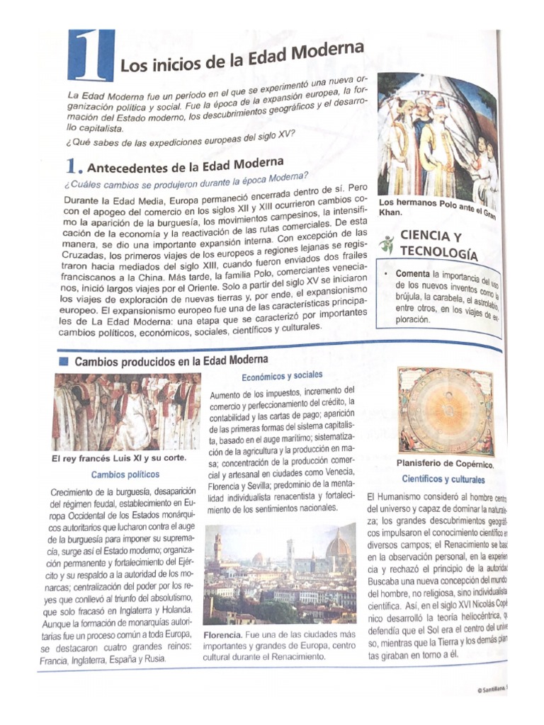 Los Inicios de La Edad Moderna | PDF